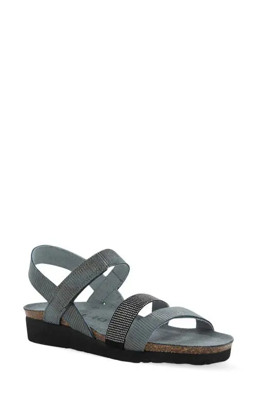Naot Krista Sandal - Graphite Stripe/black