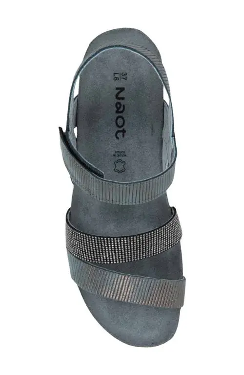 Naot Krista Sandal - Graphite Stripe/black
