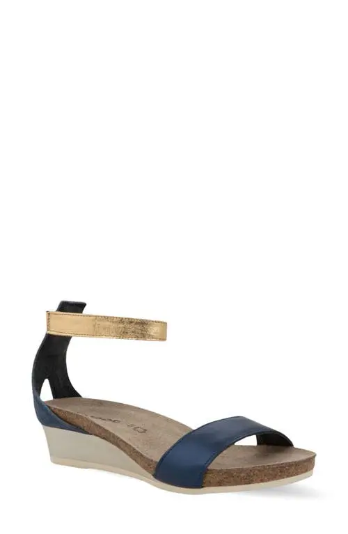 Naot Pixie Sandal - Polar/midnight/brass