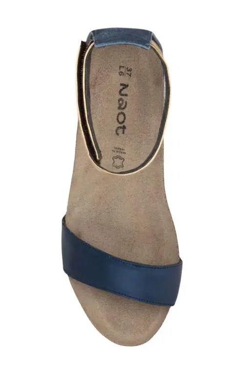 Naot Pixie Sandal - Polar/midnight/brass