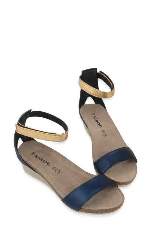 Naot Pixie Sandal - Polar/midnight/brass