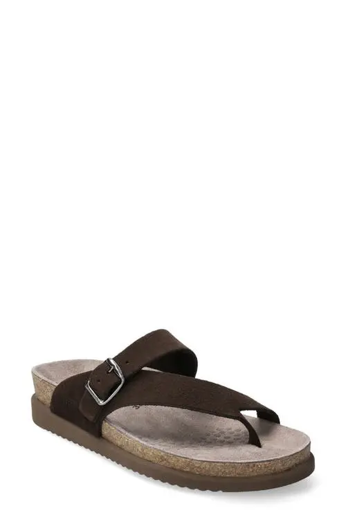 Mephisto Helen Toe-loop Sandal - Dark Brown