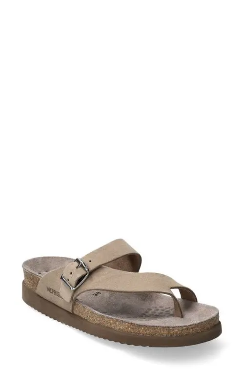 Mephisto Helen Toe-loop Sandal - Warm Grey