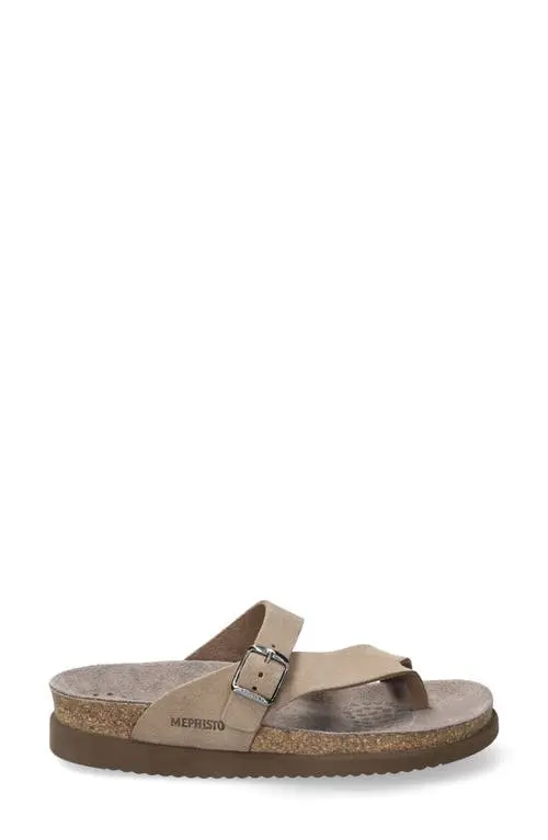 Mephisto Helen Toe-loop Sandal - Warm Grey