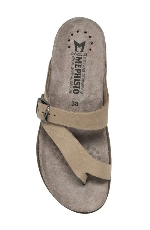 Mephisto Helen Toe-loop Sandal - Warm Grey