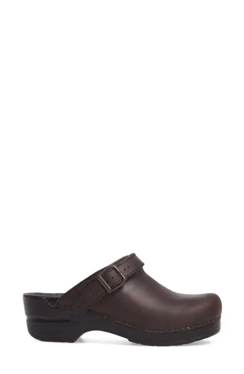 Dansko Ingrid Clog - Antique Brown Leather