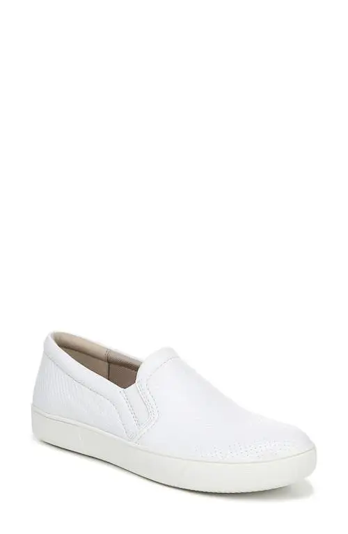 Naturalizer Marianne Slip-on Sneakers - White Perforated Leather