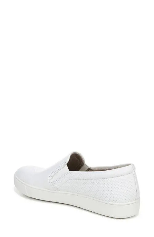 Naturalizer Marianne Slip-on Sneakers - White Perforated Leather