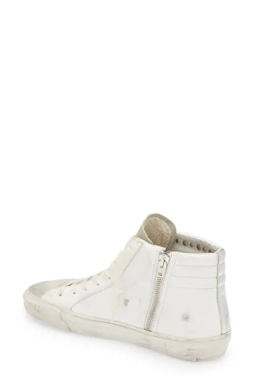 GOLDEN GOOSE Slide High-top Sneaker - White/ice/pink