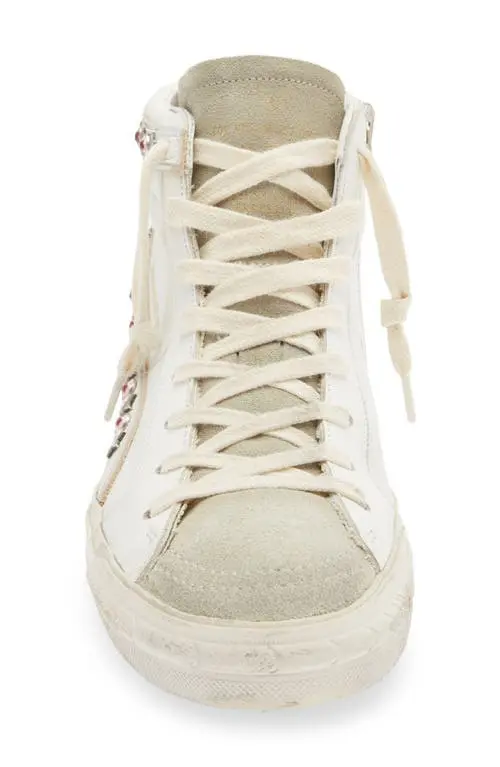 GOLDEN GOOSE Slide High-top Sneaker - White/ice/pink