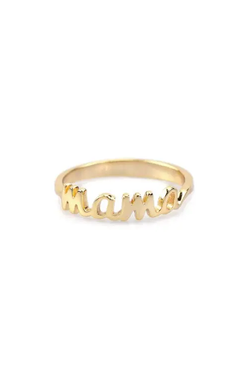 Kris Nations Mama Script Ring