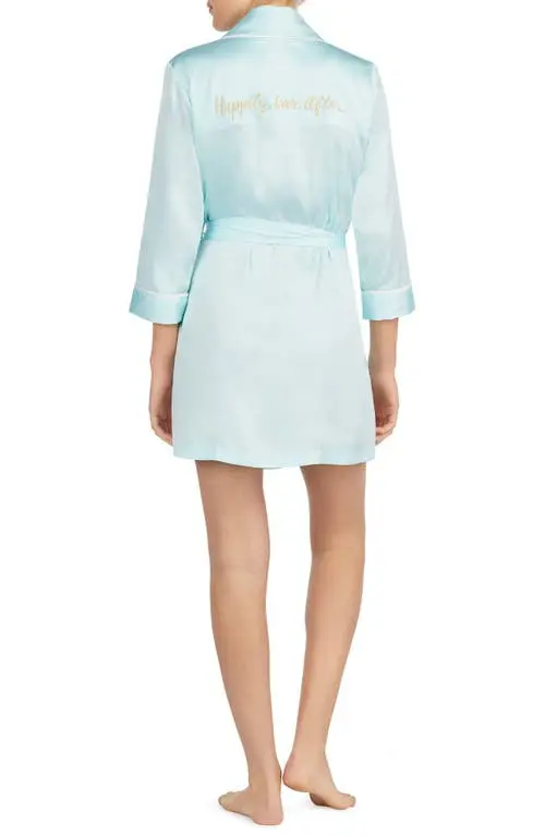Kate Spade New York Happily Ever After Charmeuse Short Robe - Air