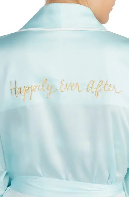 Kate Spade New York Happily Ever After Charmeuse Short Robe - Air