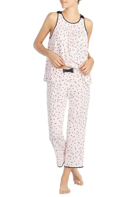 Kate Spade New York Jersey Pajama Set - Pink Dot