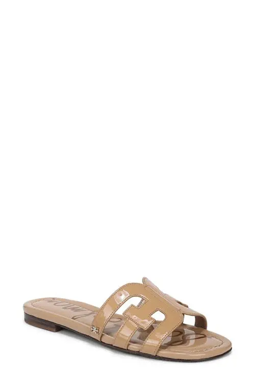 Sam Edelman Bay Cutout Slide Sandal - Almond Patent