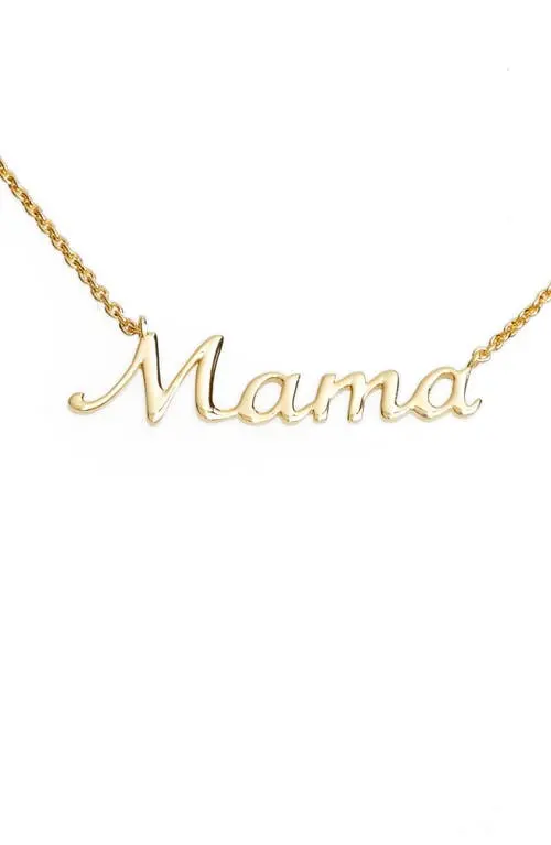 Argento Vivo Mama Pendant Necklace - Gold