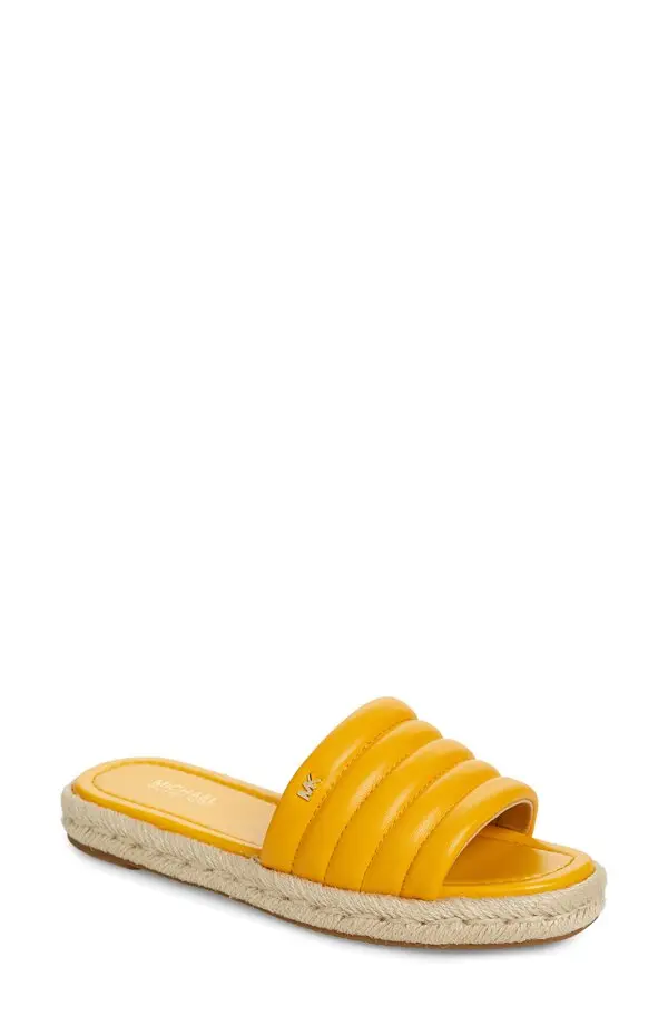 Michael Kors Royce Slide Sandal In Sun Nappa Leather - 62  display picture 1