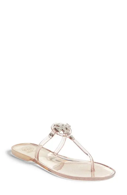 Tory Burch Mini Miller Jelly Thong Sandal - Grey