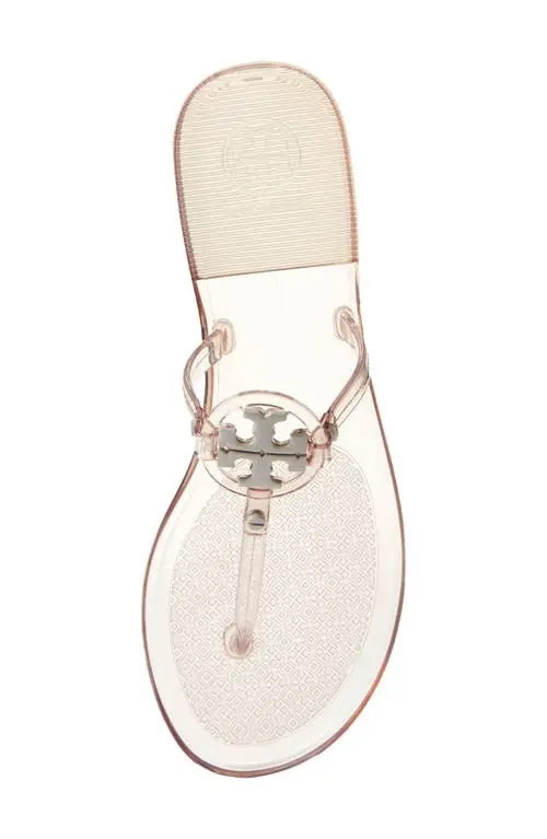 Tory Burch Mini Miller Jelly Thong Sandal - Grey