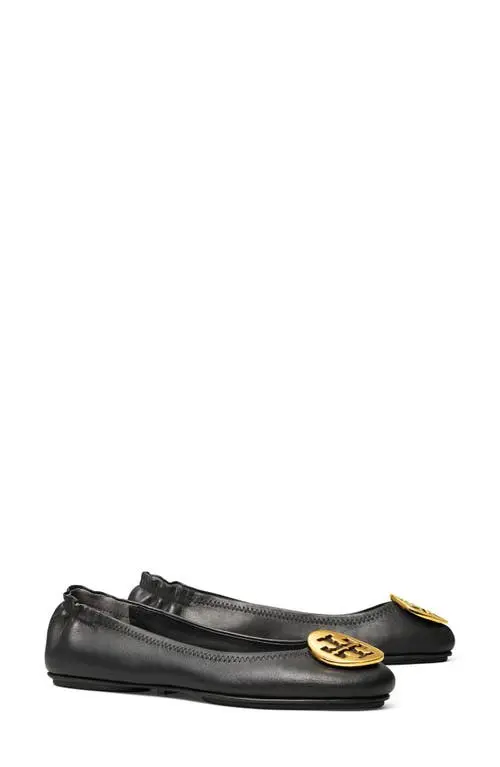 Tory Burch Minnie Travel Ballet Flat - Perfect Black/gold