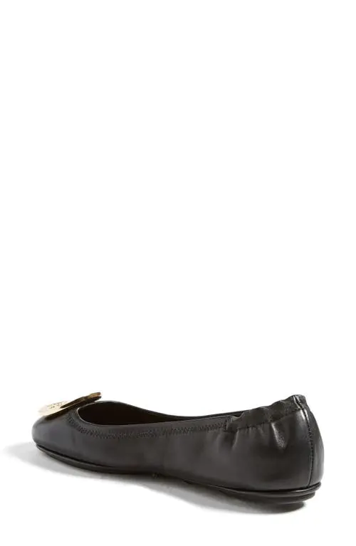 Tory Burch Minnie Travel Ballet Flat - Perfect Black/gold