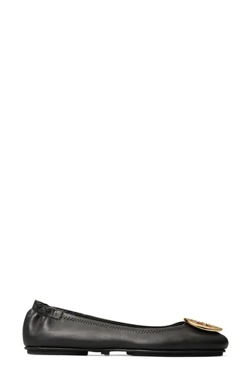 Tory Burch Minnie Travel Ballet Flat - Perfect Black/gold