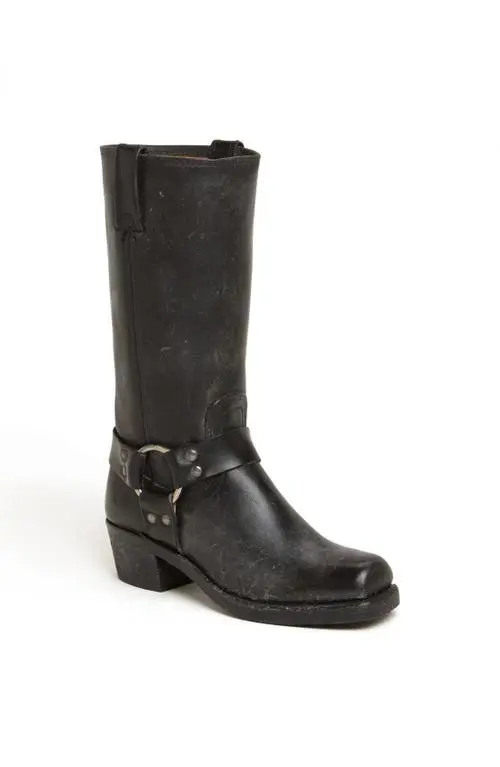 THE FRYE COMPANY Harness 12r' Leather Boot - Black