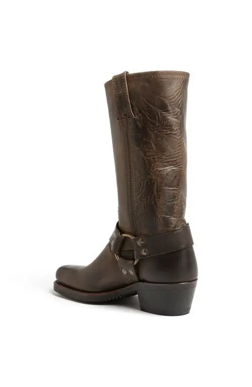 THE FRYE COMPANY Harness 12r Leather Boots - Smoke