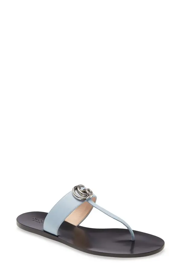 Gucci Gg T-strap Sandal