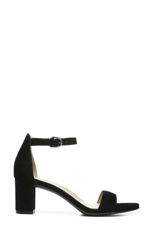 Naturalizer Vera Ankle Strap Block Heel Sandal - Black