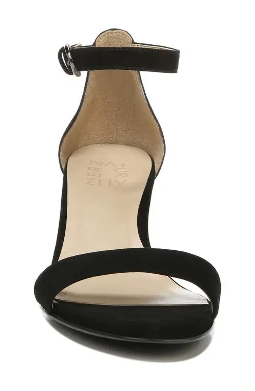 Naturalizer Vera Ankle Strap Block Heel Sandal - Black