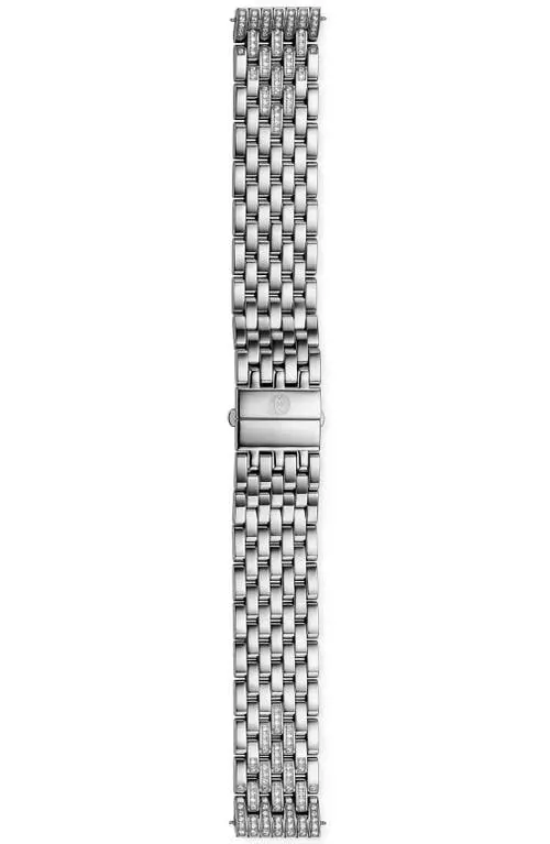 Michele Deco Diamond 18mm Bracelet Watchband