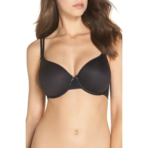 Chantelle Basic Invisible Smooth Support T-shirt Bra - Black