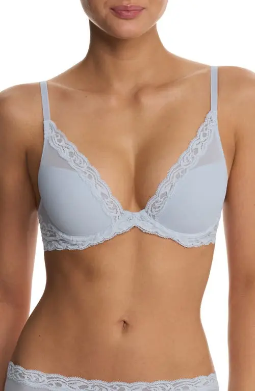 Natori Feathers Plunge T-shirt Basics Bra - Frosted Sky