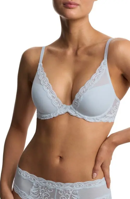 Natori Feathers Plunge T-shirt Basics Bra - Frosted Sky