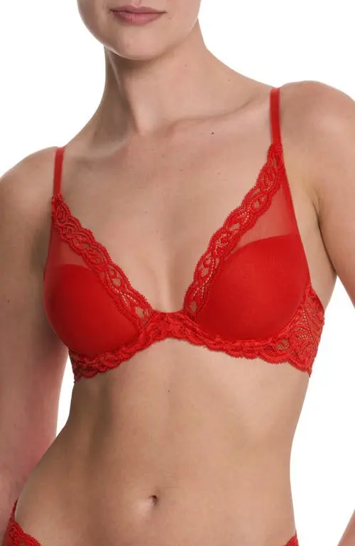 Natori Feathers Plunge T-shirt Basics Bra - Paprika
