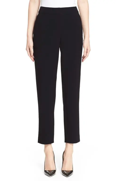 St. John Cropped Crepe Marocain Pants