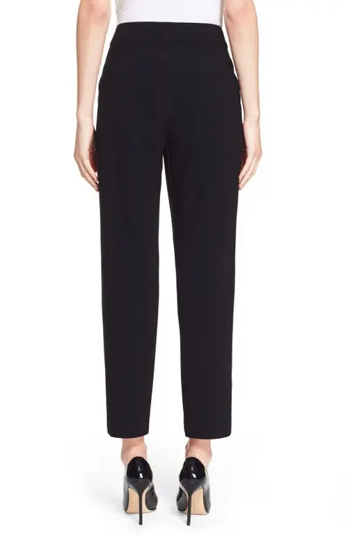 St. John Cropped Crepe Marocain Pants