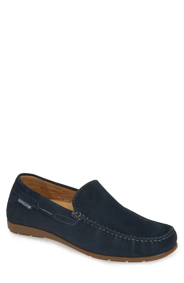 Mephisto Algoras Slip-on - Navy Suede