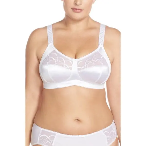 Elomi Cate Full Figure Soft Cup Bra - White