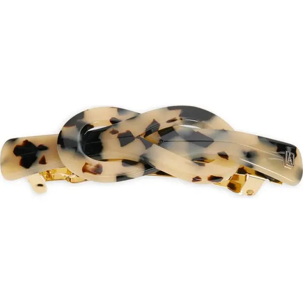 Alexandre De Paris Tortoiseshell Pattern Barrette - Albinos