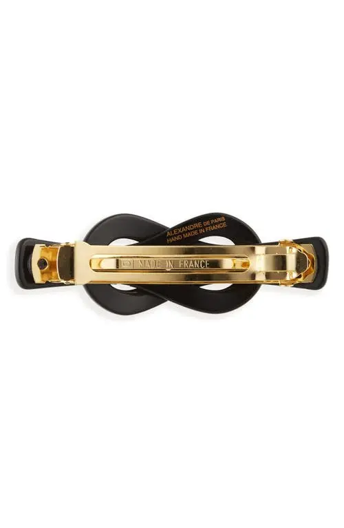 Alexandre De Paris Knotty Barrette - Black