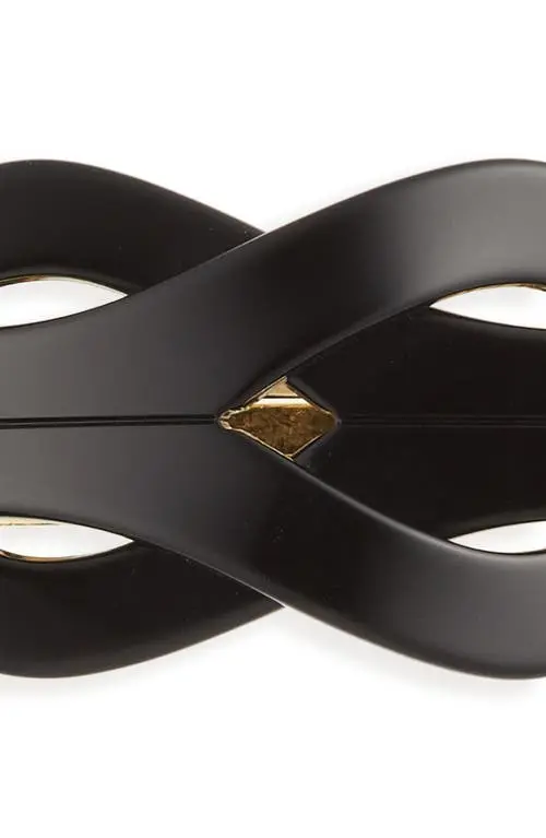 Alexandre De Paris Knotty Barrette - Black