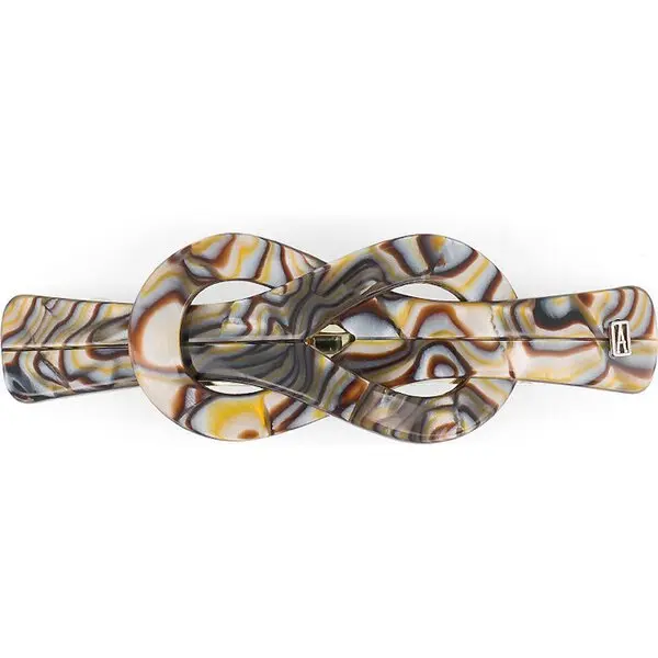 Alexandre De Paris Knotty Barrette - Onyx