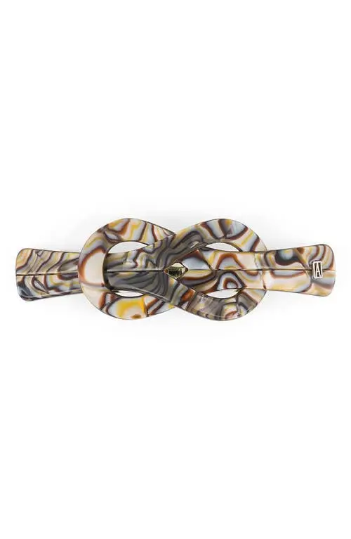 Alexandre De Paris Knotty Barrette - Onyx