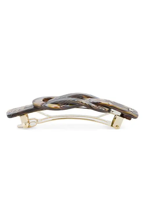 Alexandre De Paris Knotty Barrette - Onyx