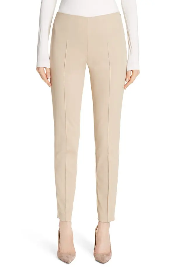 Akris Melissa Slim Techno Cotton-blend Trousers - Sand