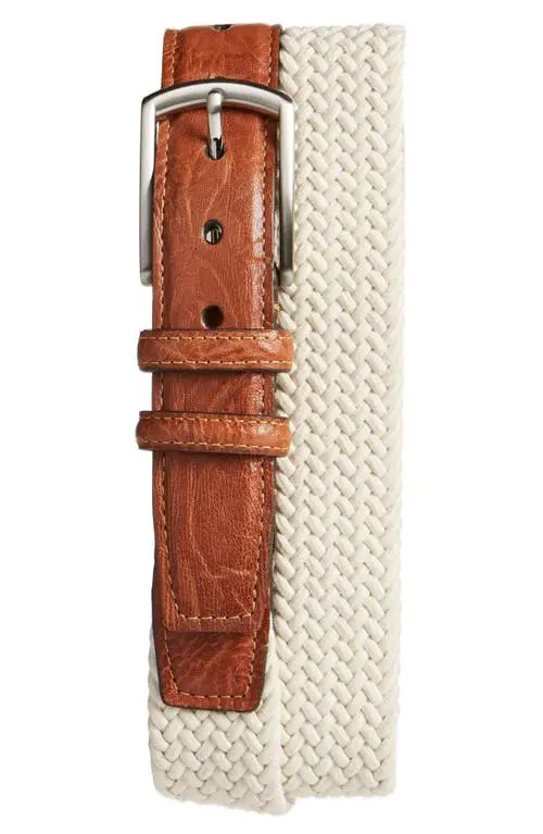 Torino Woven Cotton Belt - Cream Beige