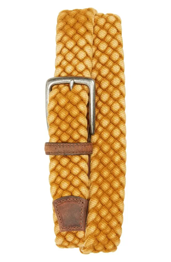 Torino Woven Cotton Belt - Yellow