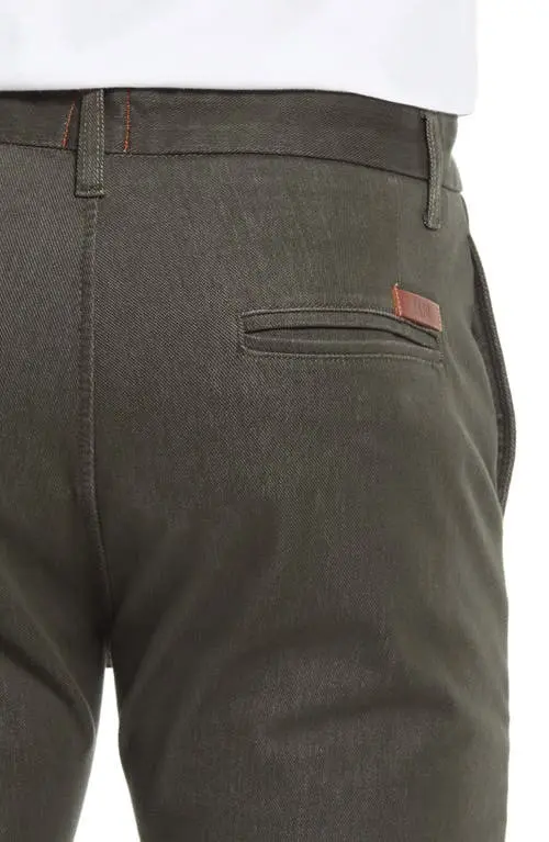 HIROSHI KATO Denit Slim Fit Chinos - Military Green